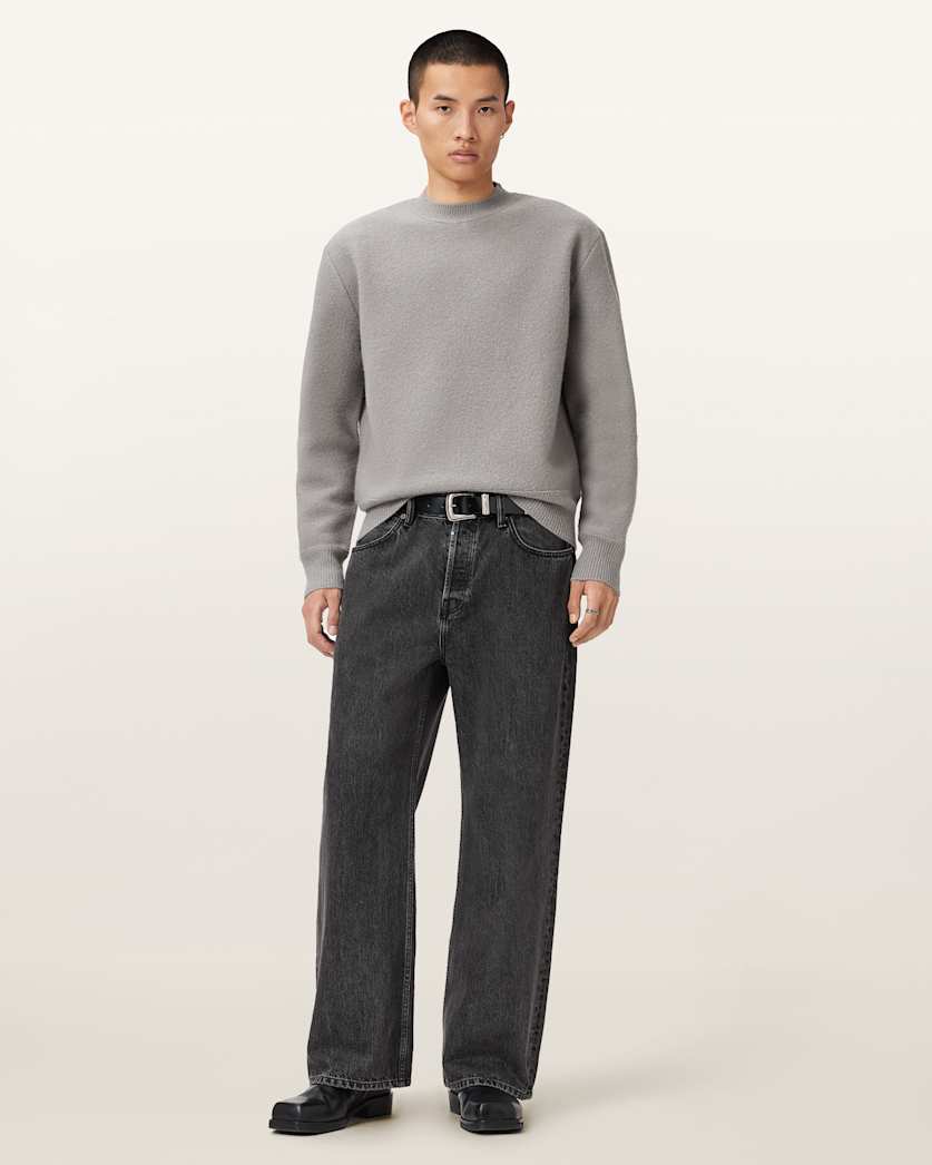 Marko Merino Wool Jumper HENGE GREY | ALLSAINTS